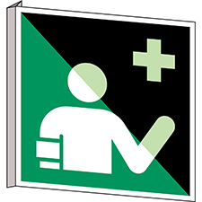 ISO Safety Sign - First aid responder - Brady Part: 309224 | Brady ...