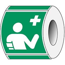 ISO Safety Sign - First aid responder - Brady Part: 309236 | Brady ...