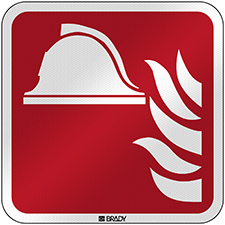 ISO Safety Sign - Collection of fire-fighting equipment - Brady Part ...