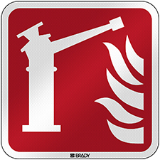 ISO Safety Sign - Fire monitor - Brady Part: 303836 | Brady | Brady.co.uk