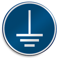 Brady Part: 305523 | ISO Safety Sign - Connect an earth terminal to the ...