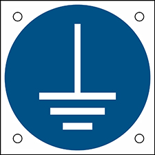 Brady Part: 302678 | ISO Safety Sign - Connect an earth terminal to the ...