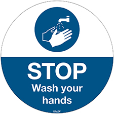 Floor Sign Wash your hands - Brady Part: M011-D350-FLO-EN | Brady ...