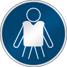 Brady Part: 303308 | ISO Safety Sign - Wear personal flotation devices ...