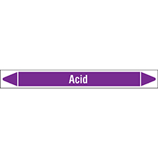 Acid Linerless Pipe Markers on a Roll | Brady | Brady.eu