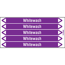 Whitewash Pipe Markers on a Card | Brady | Brady.eu