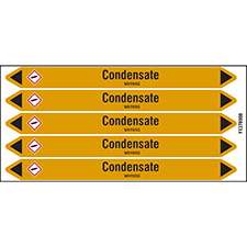 Brady Part: N007442 | Individual Pipe Markers on a Card with die-cut ...