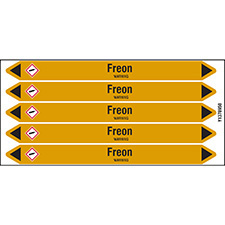 Freon Pipe Markers on a Card | Brady | Brady.eu