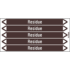 Residue Pipe Markers on a Card | Brady | Brady.eu