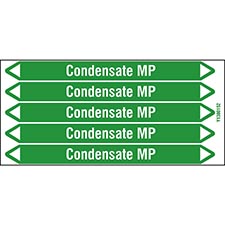 Condensate MP Pipe Markers on a Card | Brady | Brady.eu