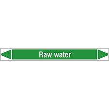Raw Water Linerless Pipe Markers on a Roll | Brady | Brady.eu