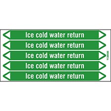 Brady Part: N009212 | Individual Pipe Markers on a Card with die-cut ...