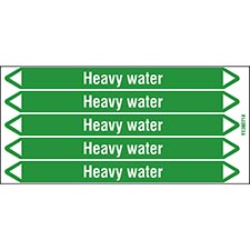 Heavy Water Pipe Markers on a Card | Brady | Brady.eu