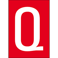 Brady Part: 911117 | A4 Number and Letter Labels | Brady.co.uk