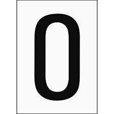 Brady Part: 911107 | A4 Number and Letter Labels | Brady.co.uk