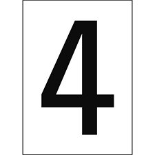 Brady Part: 911103 | A4 Number and Letter Labels | www.brady.eu
