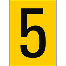 Brady Part: NL7541A4YL-5 | 911297 | A4 Number and Letter Labels | Brady ...