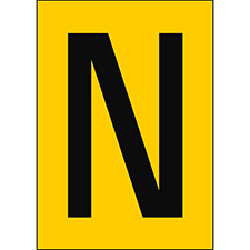 Brady Part: NL7527A4YL-N | 911510 | A4 Number and Letter Labels | Brady ...