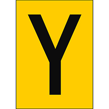 Brady Part: NL7541A4YL-Y | 911265 | A4 Number and Letter Labels | www ...