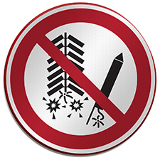 ISO Safety Sign - Do not set off fireworks - Brady Part: 305251 | Brady ...