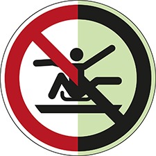 Brady Part: 197981 | ISO Safety Sign - Do not stretch out of toboggan ...