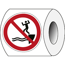 Brady Part: 240936 | ISO Safety Sign - No jumping into water | www.brady.eu