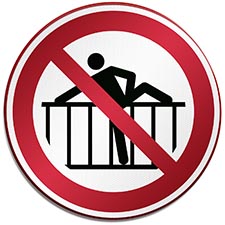 ISO Safety Sign - Do not cross barrier - Brady Part: 310124 | Brady ...