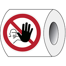 Pictogrammen op rol - Verboden toegang voor onbevoegden - Brady Part ...