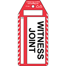 Witness Joint yapışkansız etiket - Brady Part: PROC-GB-PT 023-50 ...