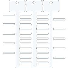 4x30 mm 3-tree white ACS tag - Brady Part: SA4224 | Brady | Brady.eu