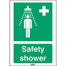 ISO Safety Sign - Safety shower - Brady Part: 815794 | Brady | Brady.eu