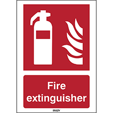 ISO Safety Sign - Fire extinguisher - Brady Part: 816956 | Brady | Brady.eu