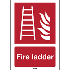 ISO Safety Sign - Fire ladder - Brady Part: 817267 | Brady | Brady.eu