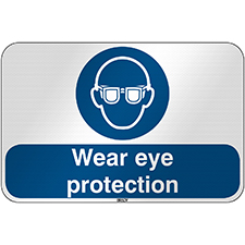 ISO Safety Sign - Wear eye protection - Brady Part: 303846 | Brady ...