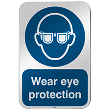 ISO Safety Sign - Wear eye protection - Brady Part: 305515 | Brady ...