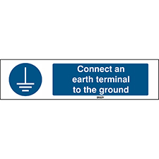 ISO 7010 Sign - Connect an earth terminal to the ground | Brady | Brady.eu