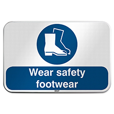 ISO Safety Sign - Wear safety footwear - Brady Part: 305555 | Brady ...