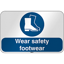 Brady Part: 303862 | ISO Safety Sign - Wear safety footwear | Brady.co.uk