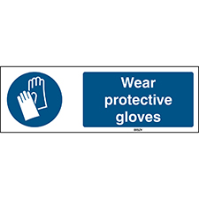 Brady Part: 819223 | ISO Safety Sign - Wear protective gloves | www ...