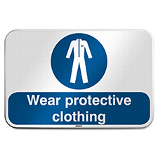 ISO Safety Sign - Wear protective clothing - Brady Part: 305573 | Brady ...