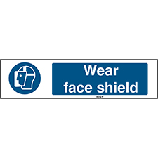 ISO 7010 Sign - Wear face shield | Brady | BradyID.com