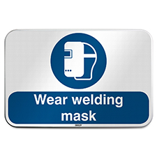 ISO Safety Sign - Wear welding mask - Brady Part: 305654 | Brady | Brady.eu