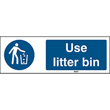 Brady Part: 199798 | ISO Safety Sign - Use litter bin | www.brady.eu