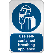 ISO Safety Sign - Use self-contained breathing appliance - Brady Part ...