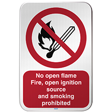Open Flame Safety Symbol