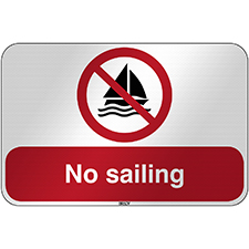 ISO Safety Sign - No sailing - Brady Part: 304250 | Brady | Brady.eu