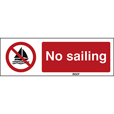 Brady Part: 239517 | ISO Safety Sign - No sailing | www.brady.eu