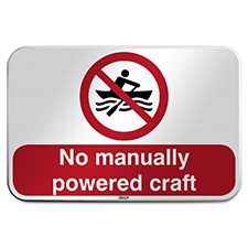 ISO Safety Sign - No manually powered craft - Brady Part: 305383 ...
