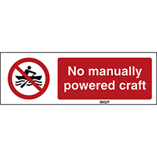 Brady Part: 239703 | ISO Safety Sign - No manually powered craft | www ...