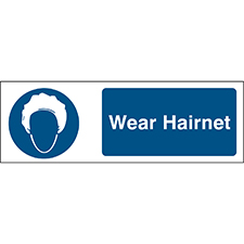 Safety Sign - Wear Hairnet - Brady Part: 199334 | Brady | Brady.eu